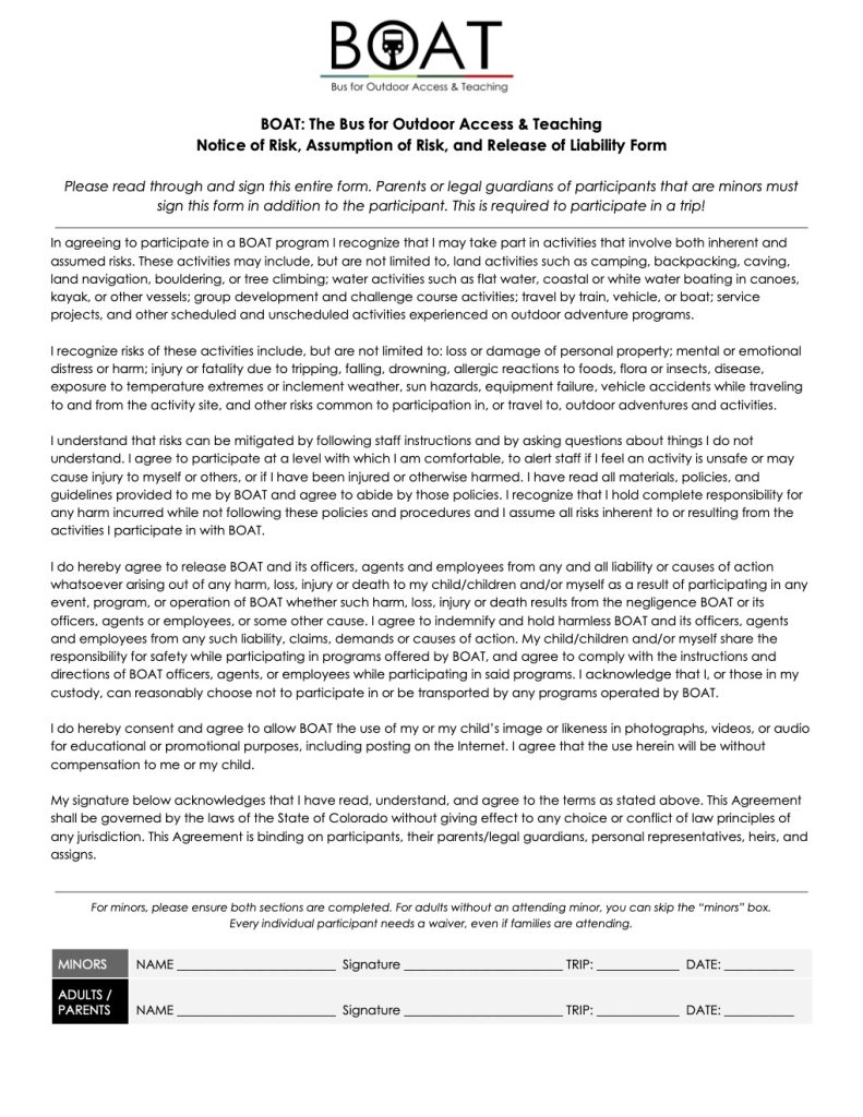 My Trip – BOAT – The Bus for Outdoor Access & Teaching